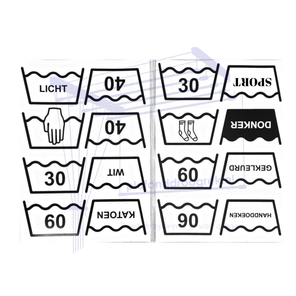 Sorteer je was met deze handige wasmand stickers!